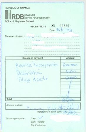 Business Procedures in Rwanda